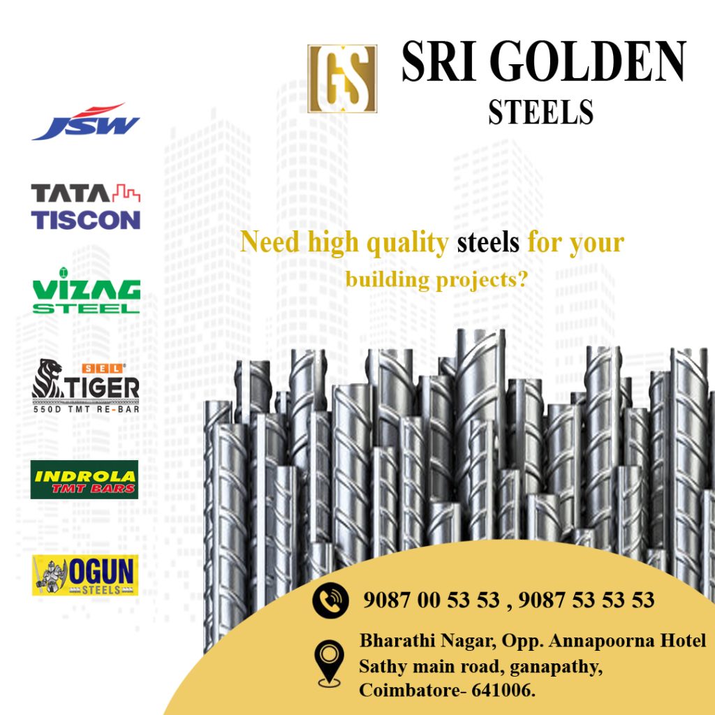 Different types of tmt bars - Sri Golden Steels